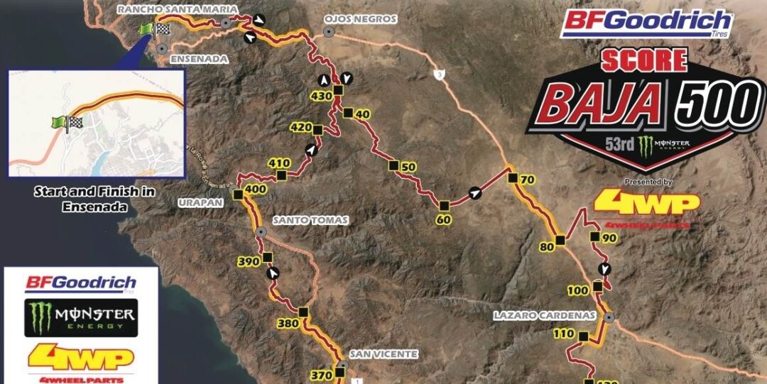 Recorrido y mapa de la Baja 500 2021 - Somos Dakar